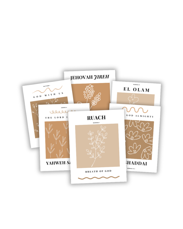 Neutral Names of God Scripture Cards – Purpose & Proverbs